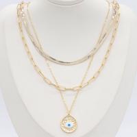 China Statement Minimalist Ladies Gold Plated Jewelry Paper Clip Pearl Pendant Long Necklace Wholesale for sale