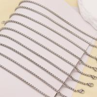 China Fashion Versatile Stainless Steel Bracelet Pearl Chain Simple Box Chain Hip Hop Personality Snake Bone Jewelry Chains for sale