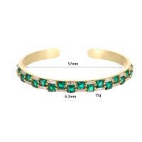 China 2026 New Fashion Zircon Bracelet 14K Gold Adjustable Bangles Colored Zircon Devil's Eye Heart Shaped Gemstone Bangles for sale