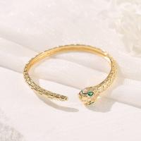 China Latest Fashion Jewelry Round Shape Two Knots 14K Gold Plated Bangle for sale
