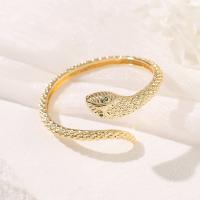 China Latest Fashion Jewelry Round Shape Two Knots 14K Gold Plated Bangle for sale