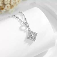 China Gioielli Di Moda Popolare Placcato Oro 14k Collana Di Zircon Da Sposa in Rame Placcato Oro Collana All'ingrosso for sale