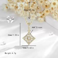 China Gioielli Di Moda Popolare Placcato Oro 14k Collana Di Zircon Da Sposa in Rame Placcato Oro Collana All'ingrosso for sale