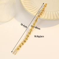 China 18K Gold Plated Fashionable Geometric Square Arrow Heart Zircon Charm Bracelet for Women High End Cuban Chain for sale