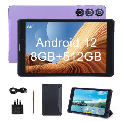 China C idea 8 inch Android Tablet Pc Manufacturer with Android 12 Quad Core 8GB+512GB Storage IPS HD Display CM835(purple) for sale