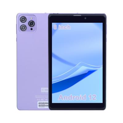 China C idea portable 8 in Android Tablet PC 8GB RAM 512 GB Android 12 Tablet IPS HD Display Quad Core CM818-Purple for sale