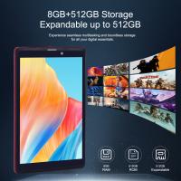 China C idea 8 inch Android 12 Tablet 8GB RAM 512GB ROM 8000mAh Battery 5+8MP Camera for Teens with SIM Support CM818-red for sale