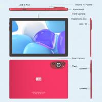 China C Idea 10.1 Inch Android 14 Smart Tablet Pc With Sim Support For Teens CM8200Plus red for sale