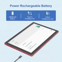 China C Idea 10.1 Inch Android 14 Smart Tablet Pc With Dual SIM Support CM8200Plus red for sale