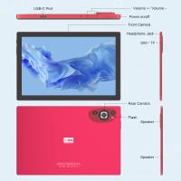 China C Idea 10.1 Inch Android 14 Smart Tablet Pc With Dual SIM and Pen CM8200Plus red for sale