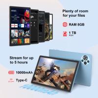 China C Idea 10.5 Inch Android 14 Tablet 2k Screen Smart Tablet PC CM10500 Plus Blue for sale