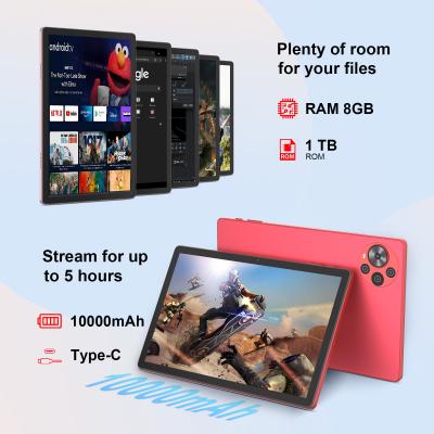 China C Idea Android 14 Tablet 2k Screen Educational Tablet for Students with Keyboard and Mouse CM10500 Plus Red for sale