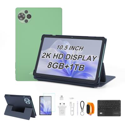 China C Idea Newest 10.5 Inch Android 14 Tablet PC 2k Touch Screen Tablet with SIM CM10500 Plus green for sale