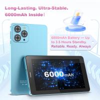 China C idea 7 inch Wifi Tablet with Case 8+256GB Storage Quad Core Processor 600x102e4 IPS Touchscreen CM517 blue for sale