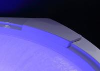 China Corner Massage Bathtub with 2.0HP Circle Waterfall and 1.0HP Massage System - 1500x1500x630mm for sale
