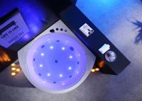 China Corner Massage Bathtub with 2.0HP Circle Waterfall and 1.0HP Massage System - 1500x1500x630mm for sale