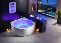 China Corner Massage Bathtub with 2.0HP Circle Waterfall and 1.0HP Massage System - 1500x1500x630mm for sale