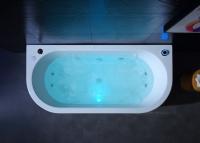China Single Spa Bathtub with Double Waterfall Massage - 1800x850x670mm Size, 1.0HP Pump, 8 Side Jets for sale