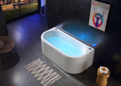 China Single Spa Bathtub with Double Waterfall Massage - 1800x850x670mm Size, 1.0HP Pump, 8 Side Jets for sale