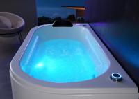 China Single Spa Bathtub with Double Waterfall Massage - 1800x850x670mm Size, 1.0HP Pump, 8 Side Jets for sale