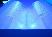 China 1700×800×600mm Double Waterfall Massage Bathtub with 1.0HP Hydrotherapy System and 10 LED Bubble Jets for sale
