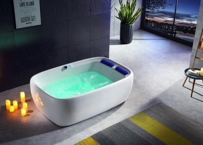 China European Style 2-Person Hot Tub with 1.0HP Massage System and LED Lighting - 1800x1200x610mm for sale
