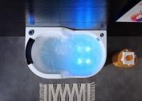 China Outdoor Spa Hot Tub with 180D Waterfall Neck Massage - 1310×755×870mm Dimensions, 1.0HP Jacuzzi System for sale
