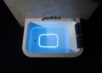 China 2-Person Massage Bathtub with 1.5HP Double Waterfall & 18 LED Jets - 1810×1230×640mm for sale