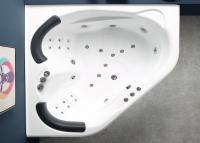 China 1500mm Diamond Hot Tub with 1.5HP Massage Pump and 16 Jets for 2-Person Spa Experience for sale