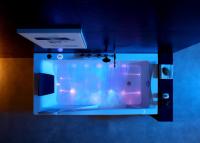 China Single Person Spa with Waterfall Feature - 1810x910x770mm Dimensions, 1.0HP Massage Pump and LED Jets for sale