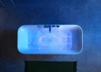 China 1700×790×600mm Hot Tub Massage Bathtub with 1.0HP Pump and LED Bottom Light for sale