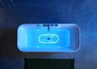 China 1700×790×600mm Hot Tub Massage Bathtub with 1.0HP Pump and LED Bottom Light for sale