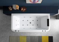 China 1700x800mm Massage Bathtub with 1.0HP Pump, 8 Jets and One-Piece Skirting Design for sale