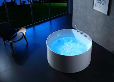 China 1300x600mm Massage Bathtub with 1.0HP Pump, 10 LED Jets and Integrated Lighting System for sale