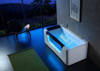China Outdoor Spa Massage Bathtub 1700×800×650mm with 1.0HP Pump and Front LED Glass for sale