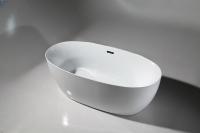 China 1500mm Egg Shape Bathtub with Slim Edge - 750mm Width, 600mm Height - 10-Year Color Guarantee for sale