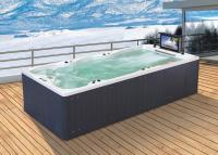 China Outdoor Spa with Swimming Function - 4800×2180×1300mm Dimensions, 2.0HP Pump & 3KW Heater System for sale
