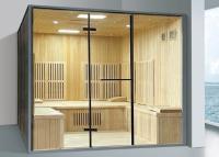 China 6 Person Infrared Sauna Room 3000×1750×2000mm with Hemlock Wood Construction and Custom Options for sale