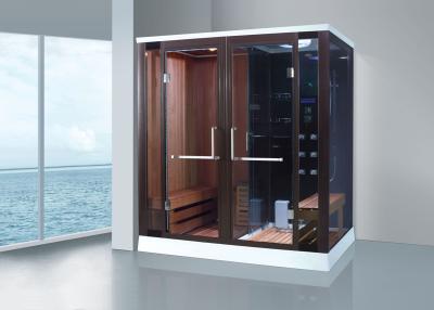 China Villa Sauna Steam Room Combination Unit 2000x1300x2200mm with 3KW Generator and Shower System for sale