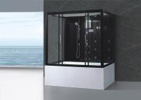 China 1700mm Steam Room with Shower System - 5KW Generator, Massage Bathtub & Back Jets for Large Bathrooms for sale