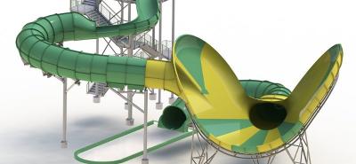 China Magic Flying Carpet Waterpark Water Slide 15-18m Height For Teenagers for sale