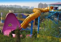 China Tiankeng Shape Spiral Fiberglass Water Slide Anti UV 18m Height for sale