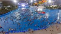 China Central Control Vacuum Tsunami Wave Pool For Aqua Resort for sale