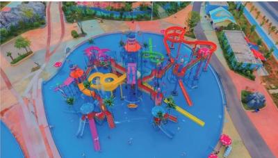 China Large Interactive Water Slide House for sale
