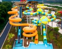 China Serpentine Magic Ball Aqua Park Water Slide Combined UV Resistant 14M for sale