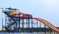 China Octopus Racing Rainbow Water Slide Smooth Tentacle Shaped In Aqua Park for sale