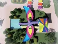 China Angel'S Eyes Shape Water Park Slide Wear Resistant 12-18m Height for sale