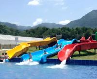 China Parent Child Combination Water Park Slide 1m / 1.2m / 3m Chute Width for sale