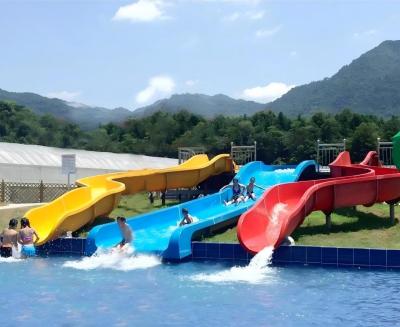 China Parent Child Combination Water Park Slide 1m / 1.2m / 3m Chute Width for sale
