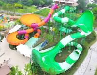 China Interstellar Spiral Giant Wave Roll Water Park Slide Combined for sale